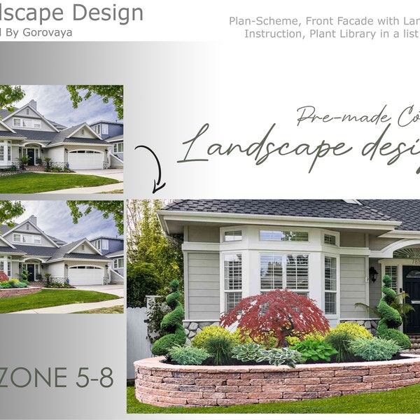 Zone 8 Landscape Plan - Etsy