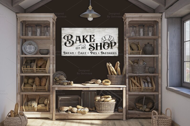 Interior Mockup Farmhouse Bakery Mockup Rustic Country - Etsy