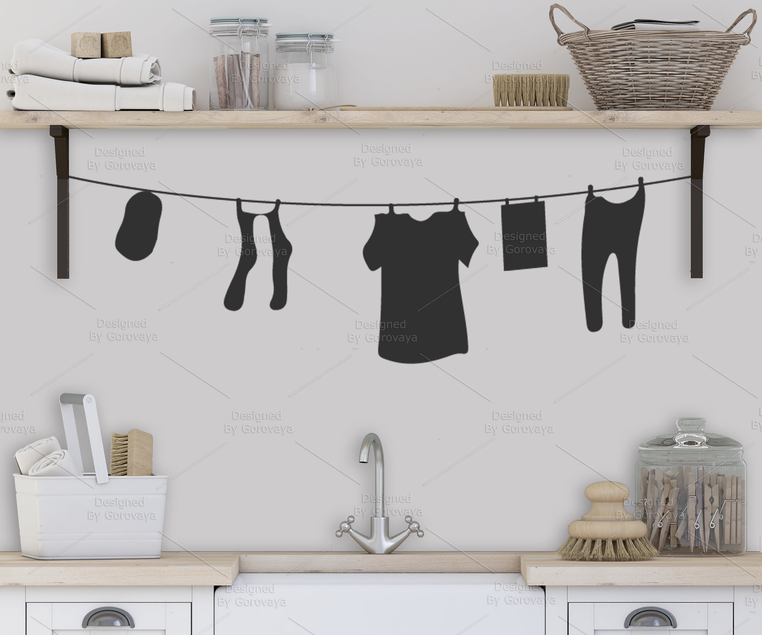 Interior Mockup, Laundry Mockup, Laundry Room Mockup, Farmhouse Mockup ...