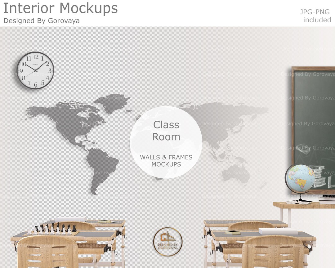 Interior Mockup,classroom Mockup, School Mockup, Study Desk Mockup ...