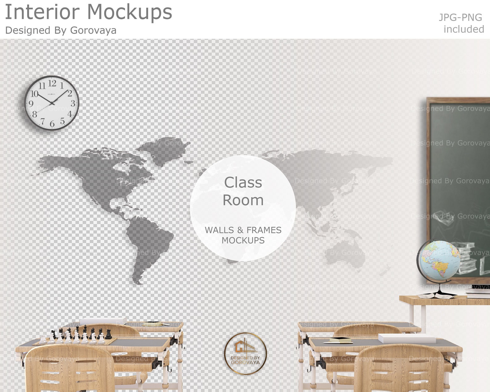 Interior Mockupclassroom Mockup School Mockup Study Desk | Etsy