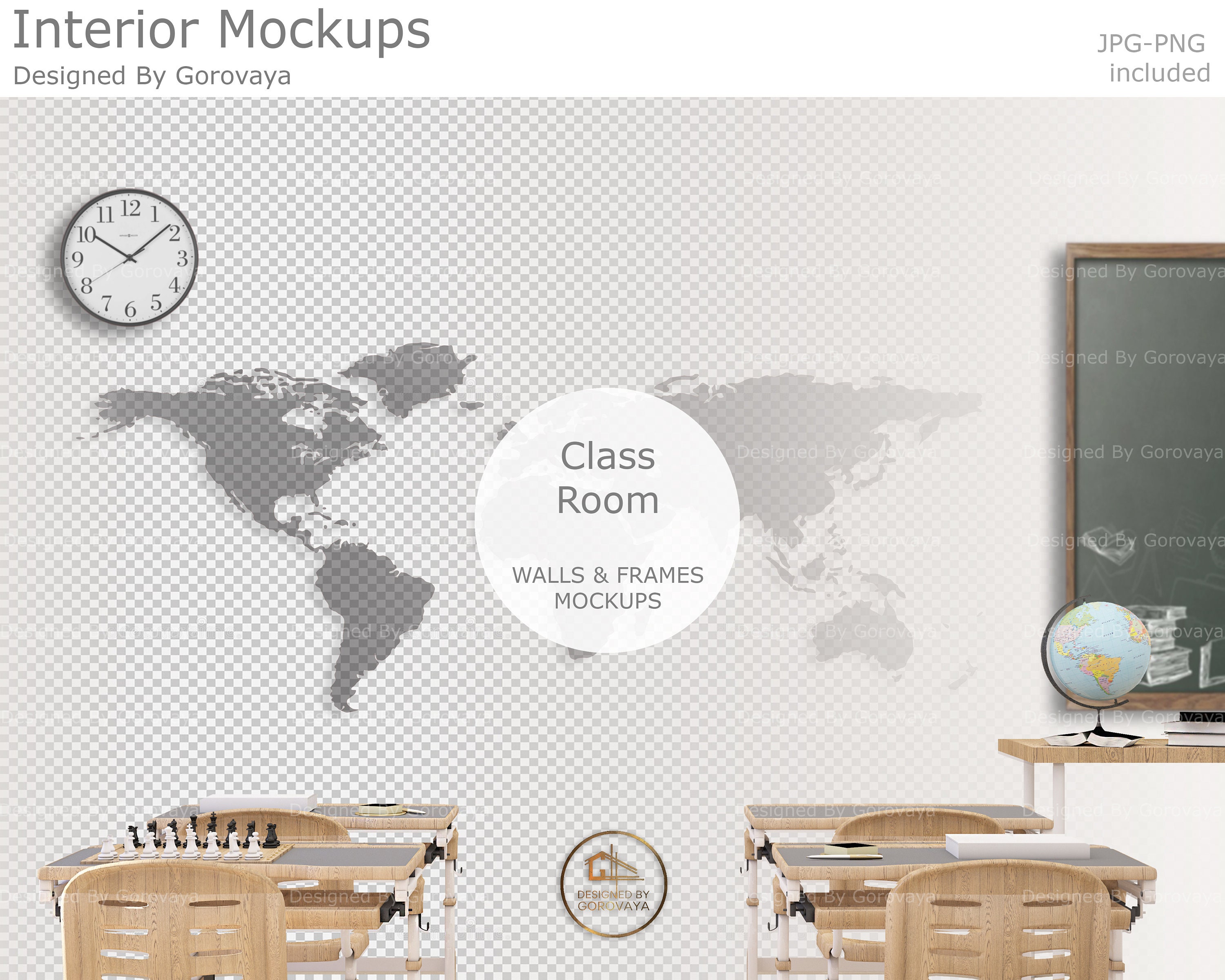 Interior Mockupclassroom Mockup School Mockup Study Desk - Etsy