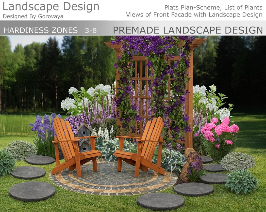 Premade Patio Privacy Screen Landscape, Pee Gee Hydrangea Design, Zone ...