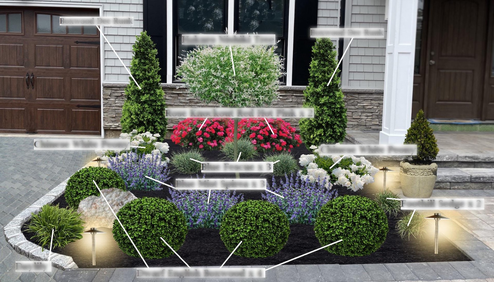Premade Landscape Design, Landscape Garden Bed, Zone 5-8 , Landscape ...