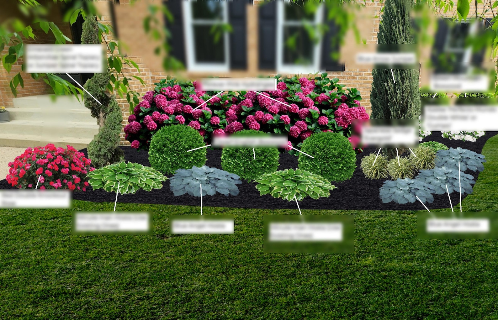 Premade Landscape Design, Landscape Garden Bed, Zone 5-8 , Landscape ...