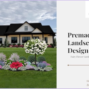 Premade Landscape Design, Flower Berm, Zone 5-9 Berm, Berm Flower ...