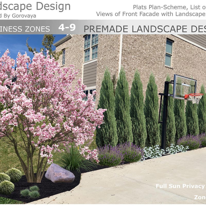 Fence Line Landscape Design - Etsy