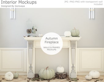 Autumn Wall Mockup - Etsy