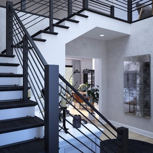 3D Open Concept Design, Open Space Interior Visualization, 3D Modeling ...