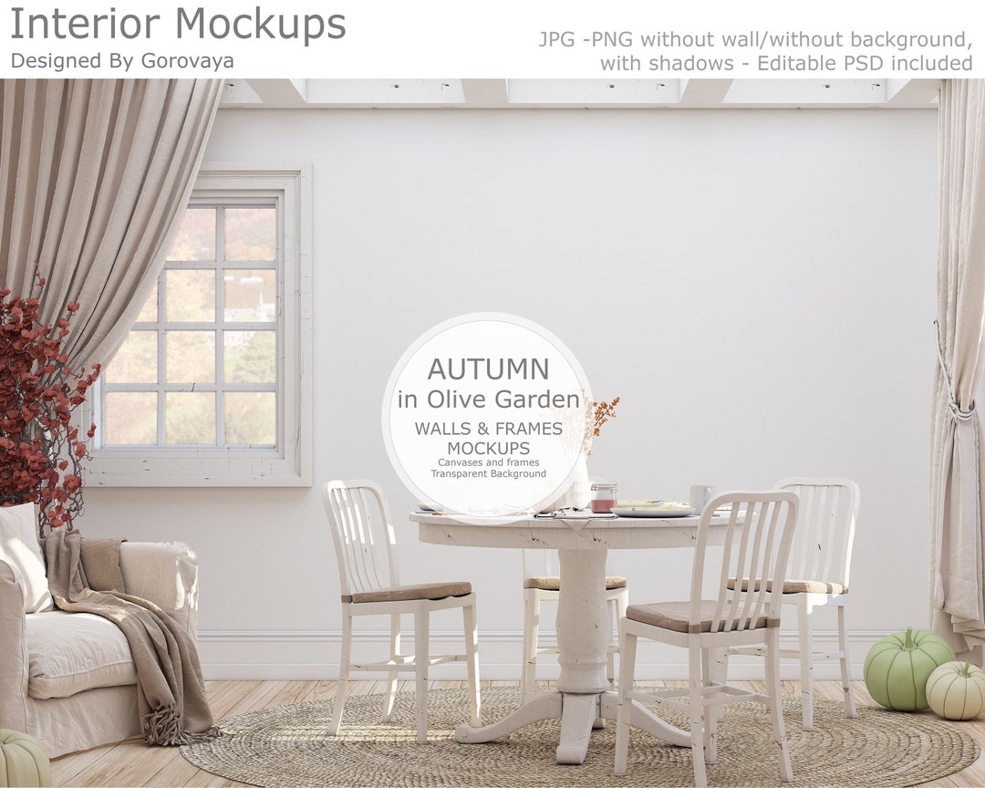 Interior Mockup, Autumn Mockup, Rustic Mockup, Fall Halloween Mockup ...