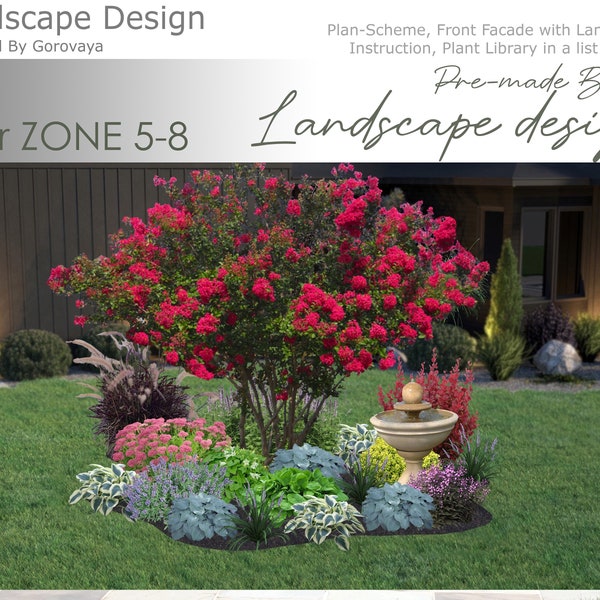 Zone 9 Landscape - Etsy