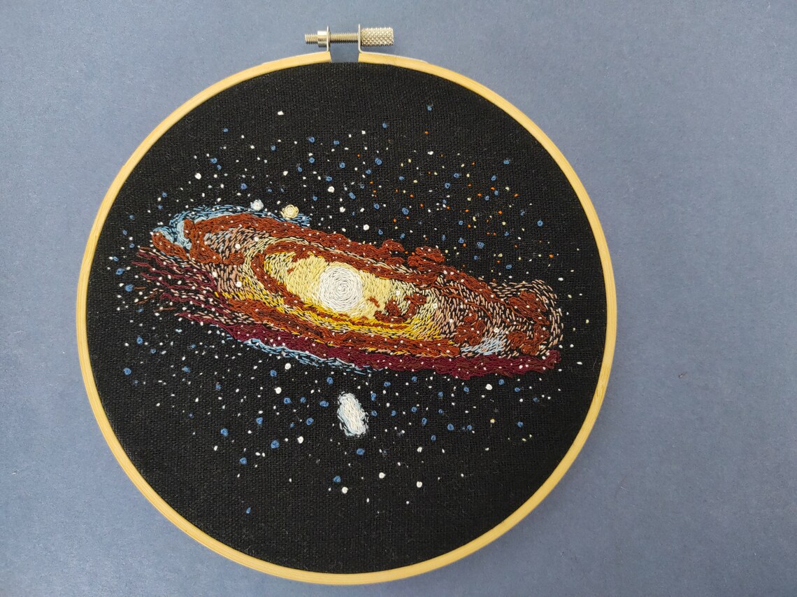 Embroidery Pattern Space Galaxy PDF Pattern Tutorial Instant - Etsy