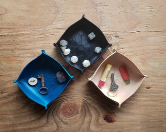 Genuine Leather Key Tray - Etsy