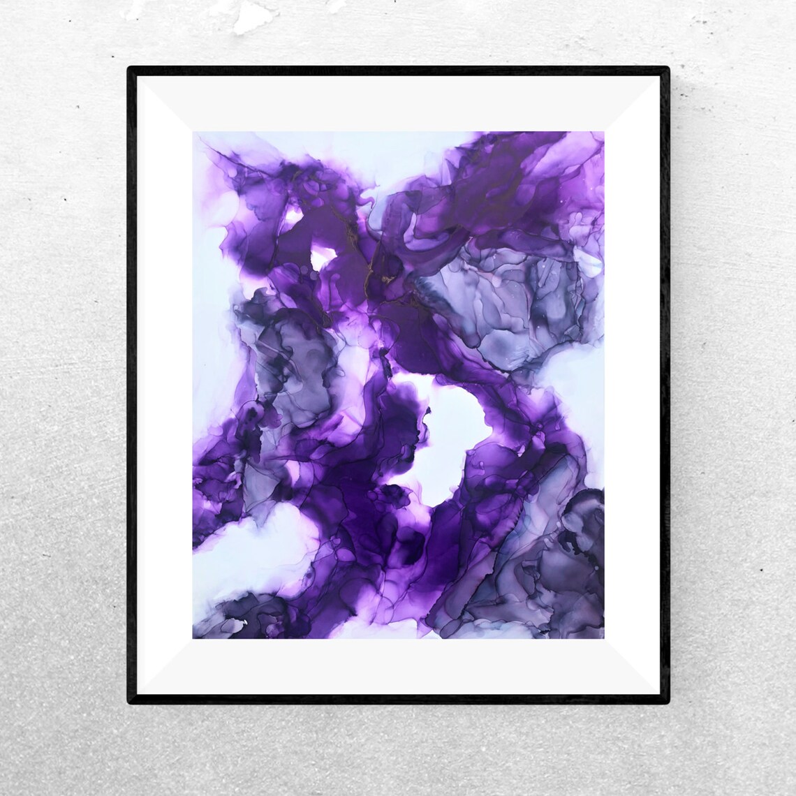 THE COLOR PURPLE Original Alcohol Ink Abstract, Alcohol Ink Art, Modern ...