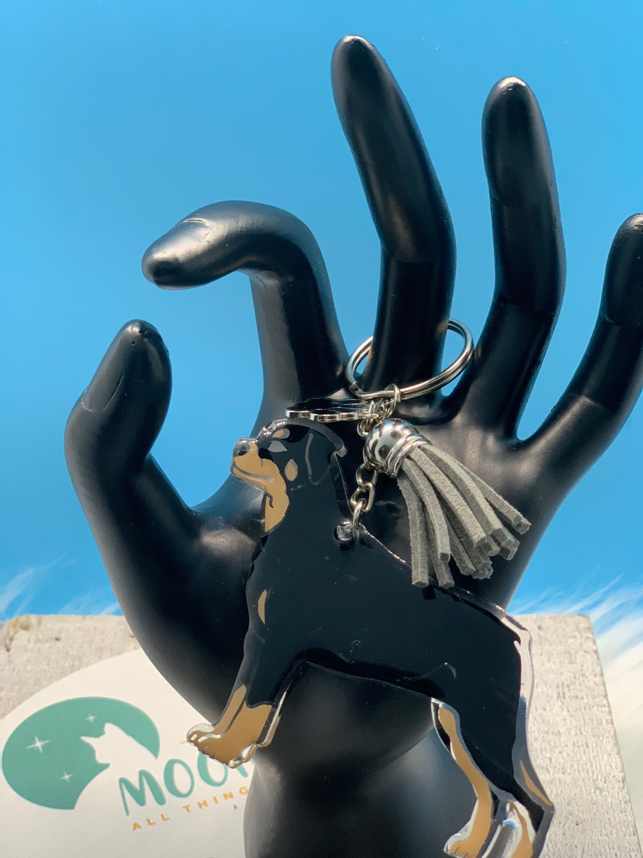 Rottweiler Keychain Rottweiler Gifts Personalized Rottweiler - Etsy UK