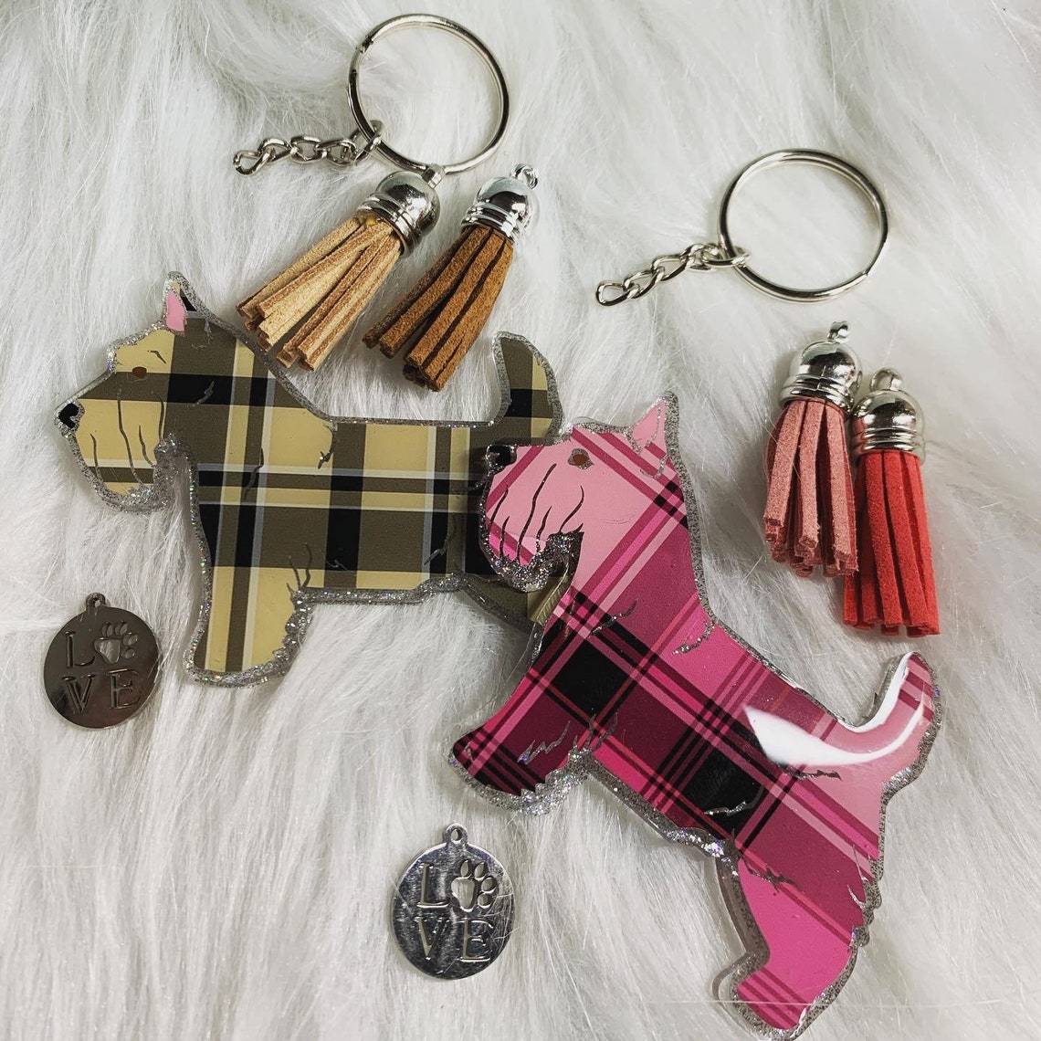 Scottish Dog Keychain Dog Breed Keychain Scotland Terrier | Etsy