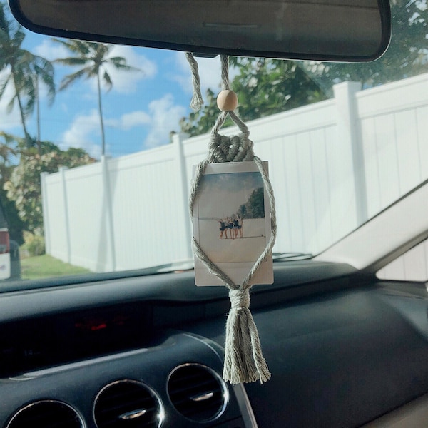 Macrame Photo Hanger - Etsy