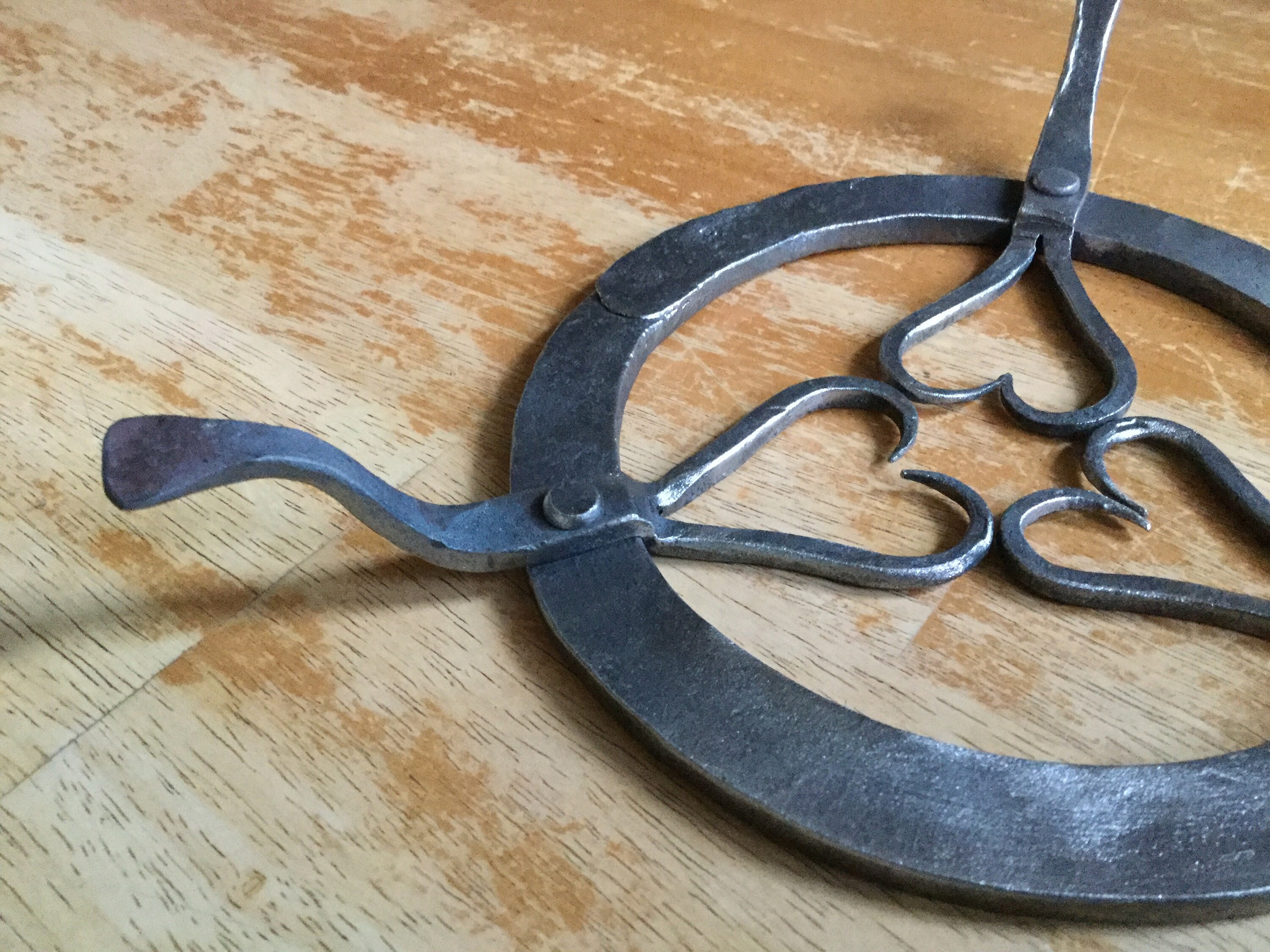 Hand forged trivet Kitchenware Tableware Iron trivet | Etsy