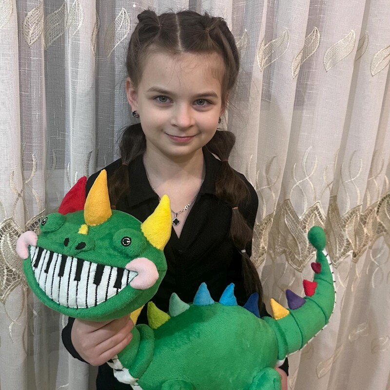 Pianosaurus Plush - Etsy