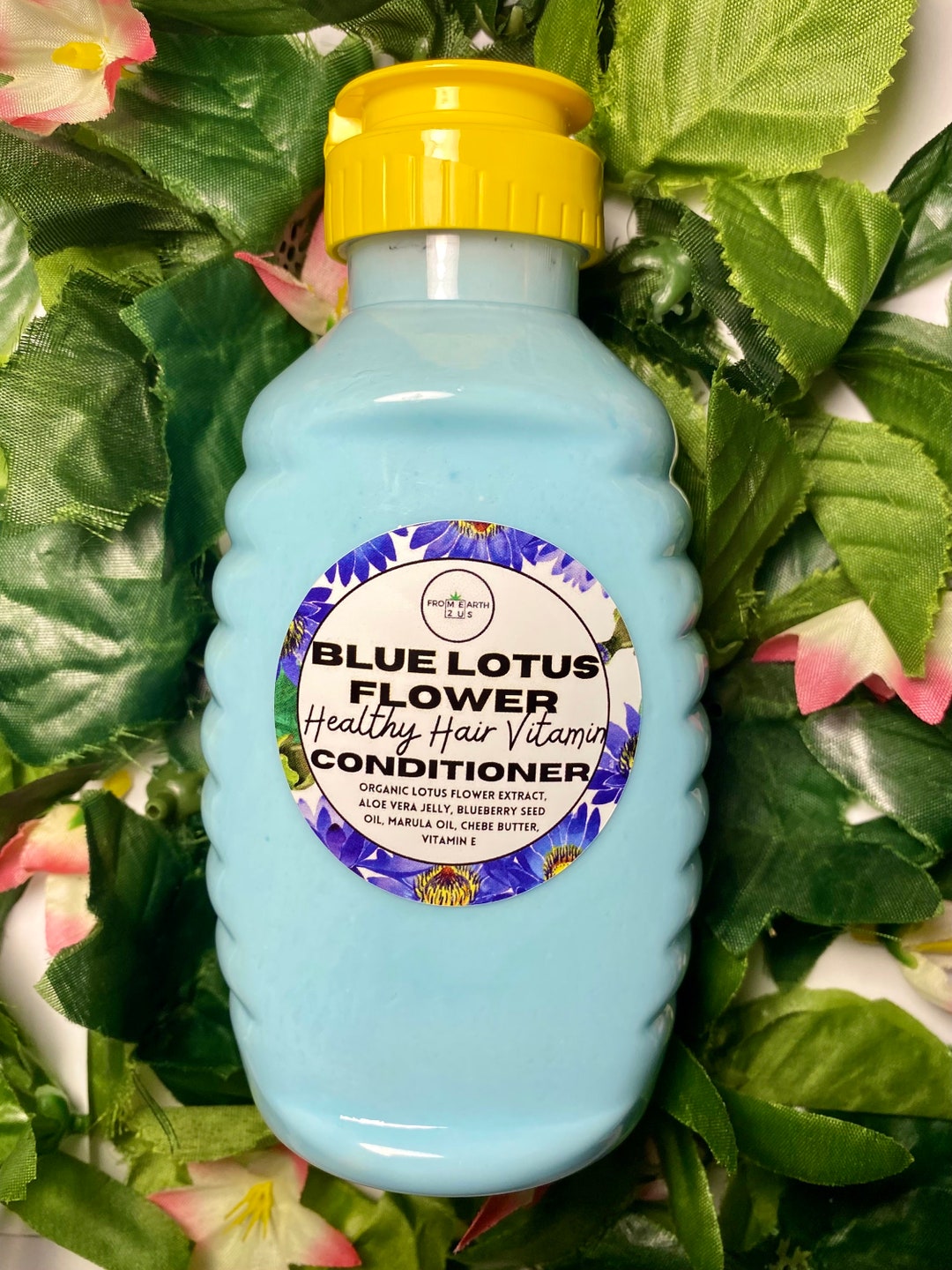 Blue Lotus Flower Natural Vegan Conditioner for Healthy Hair 16 Ounces ...