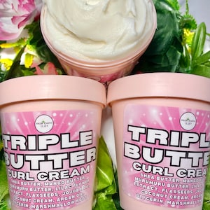 Triple Butter Moisturizing Curl Cream - Etsy