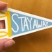 Social Distance Stay Away Flag Sticker | Quarantine Six Feet ...
