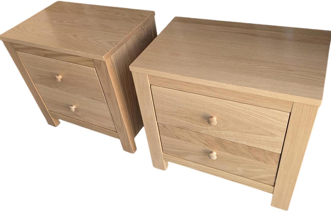 Mennonite Custom Built Red Oak End Table Nightstand - Etsy