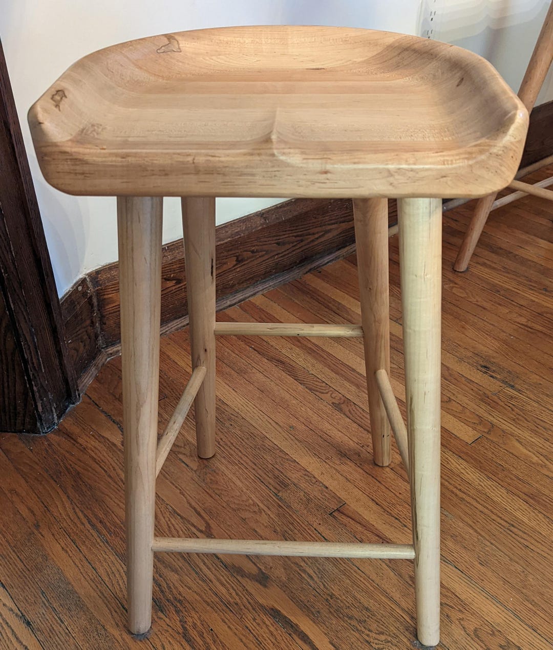 Maple Wagon Seat Counter Bar Stool Kit for Kitchen Island Without ...
