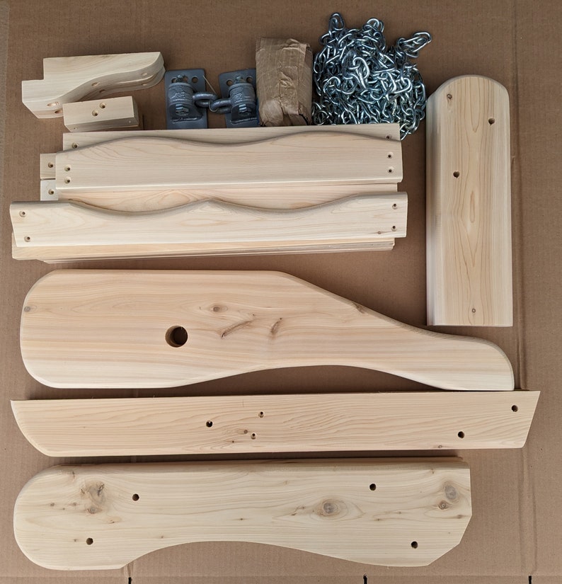 Amish Handcrafted Single Cedar Yard Tree Front Porch Swing - Etsy