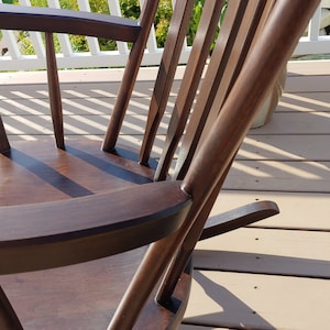 Handcrafted Black Walnut Boston Rocking Chair Kit DIY With Clear ...