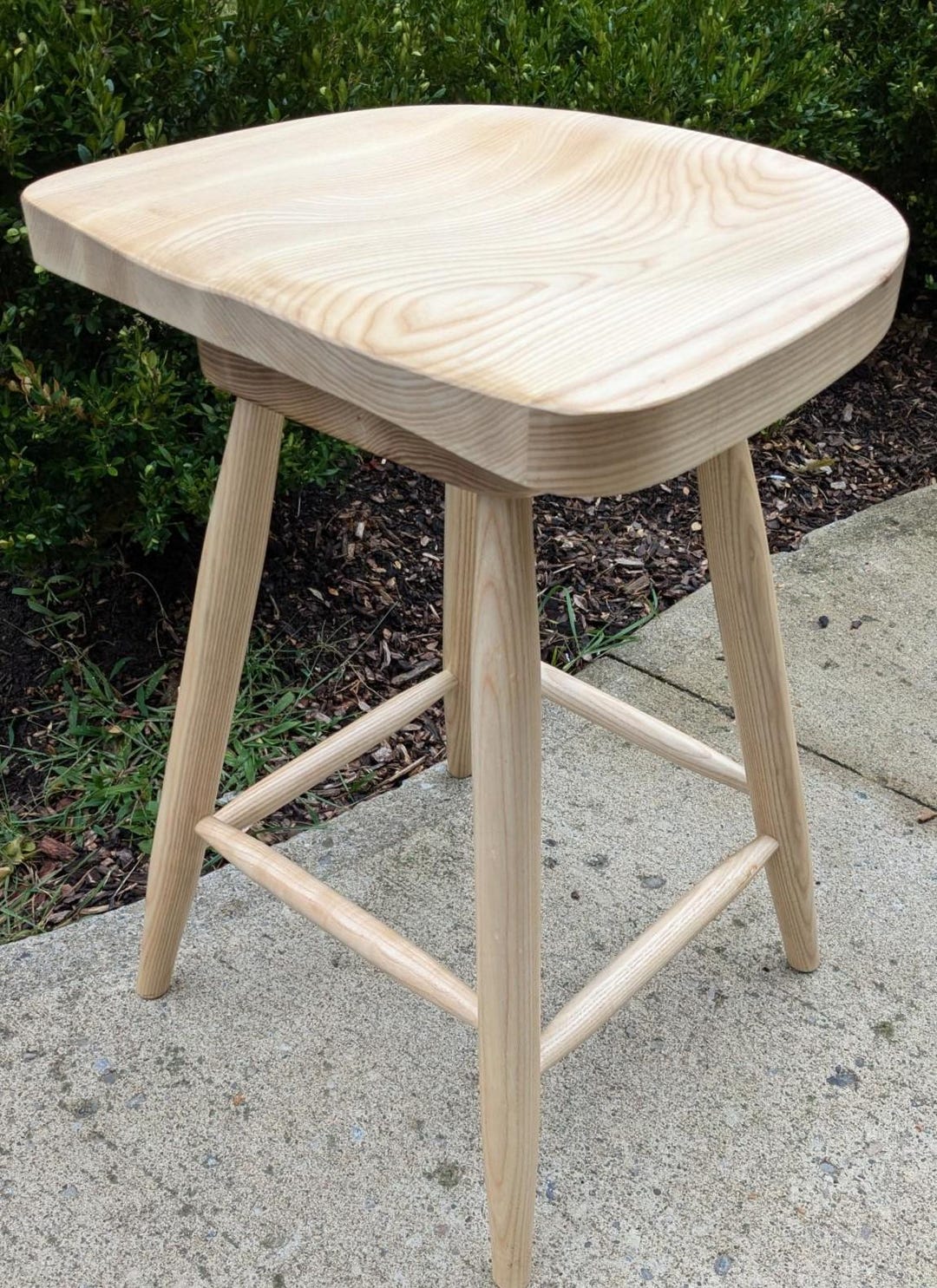 Swivel Maple Comfy Seat Kitchen Bar Stool Kit With Custom Stain Finish ...