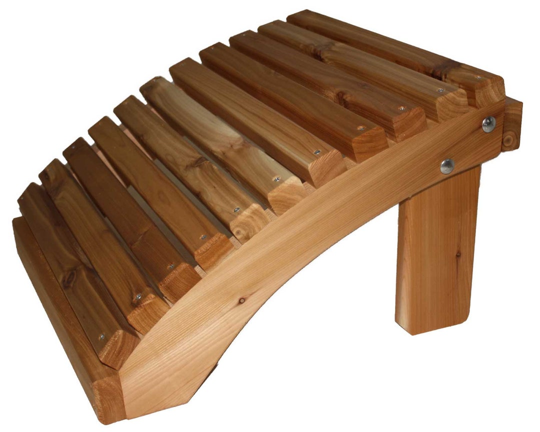 Reclaimed Cedar Foot Stools Ottoman Sub-assembled Without Stain Finish ...