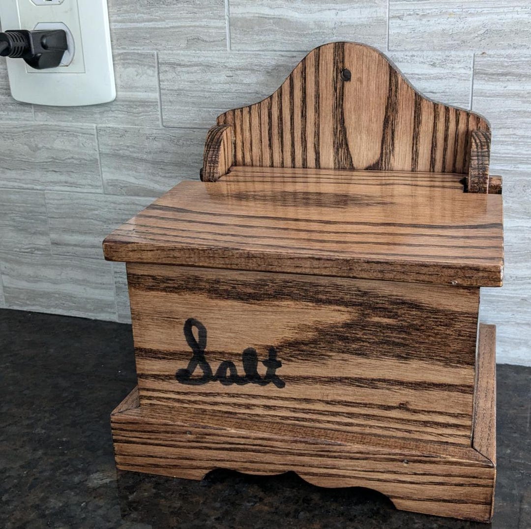 Amish Handcrafted Salt Container - Etsy