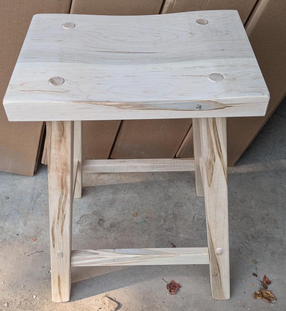 Heavy Duty Maple Saddle Bar Stool Kit With Longer Tenons for Your Own ...