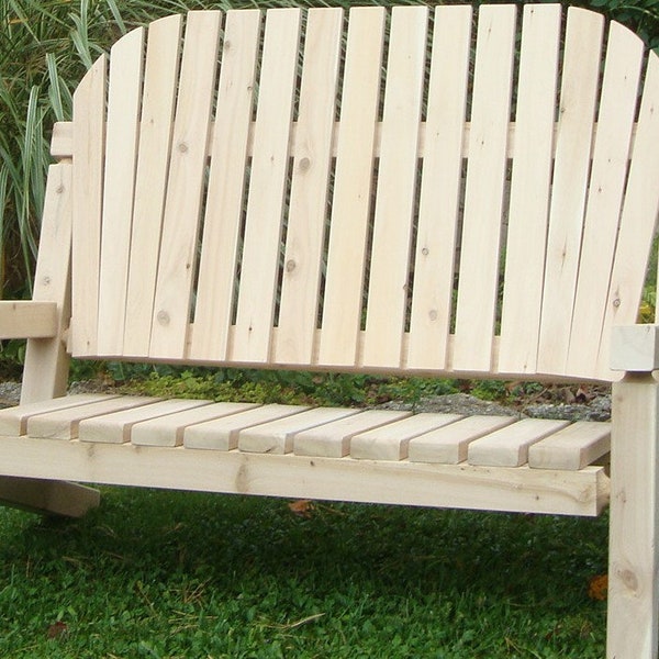 Cedar Bench - Etsy
