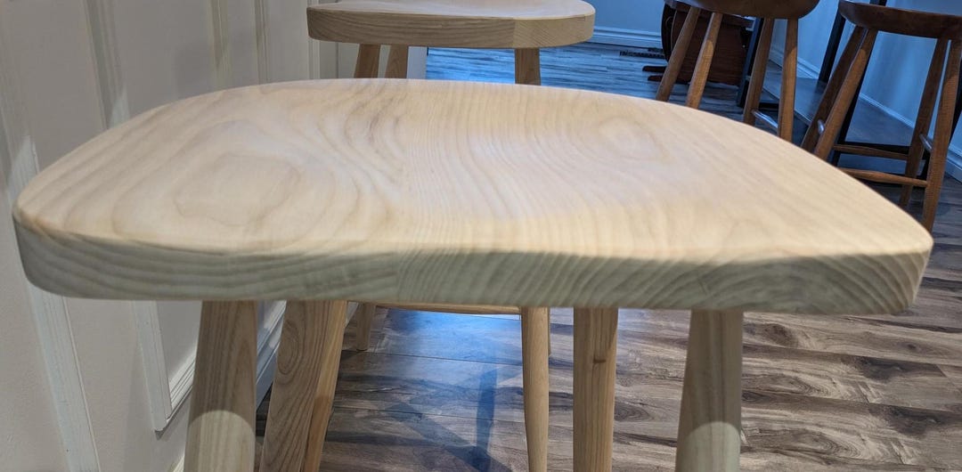 Custom Built Ash Bar Stool Seat Only - Etsy