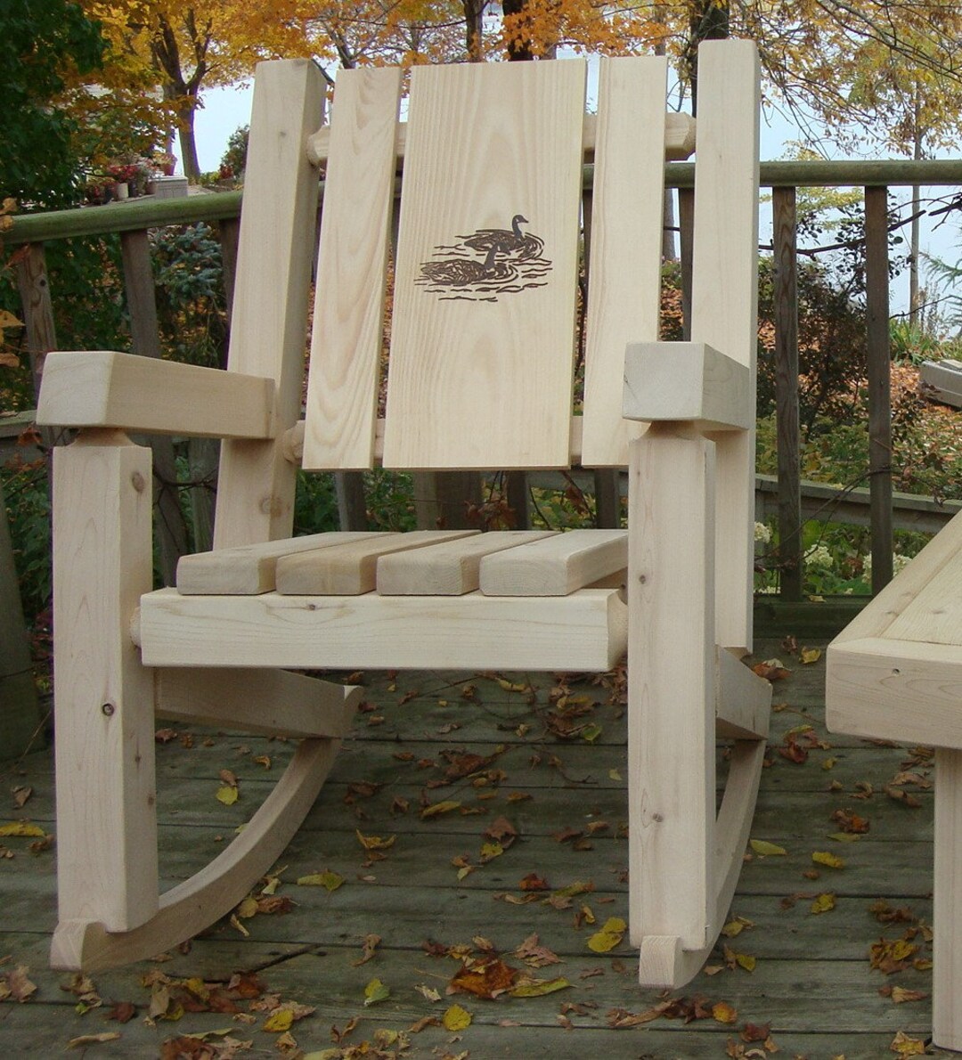 Cedar Log Rocking Chair Kit Rocker - Etsy