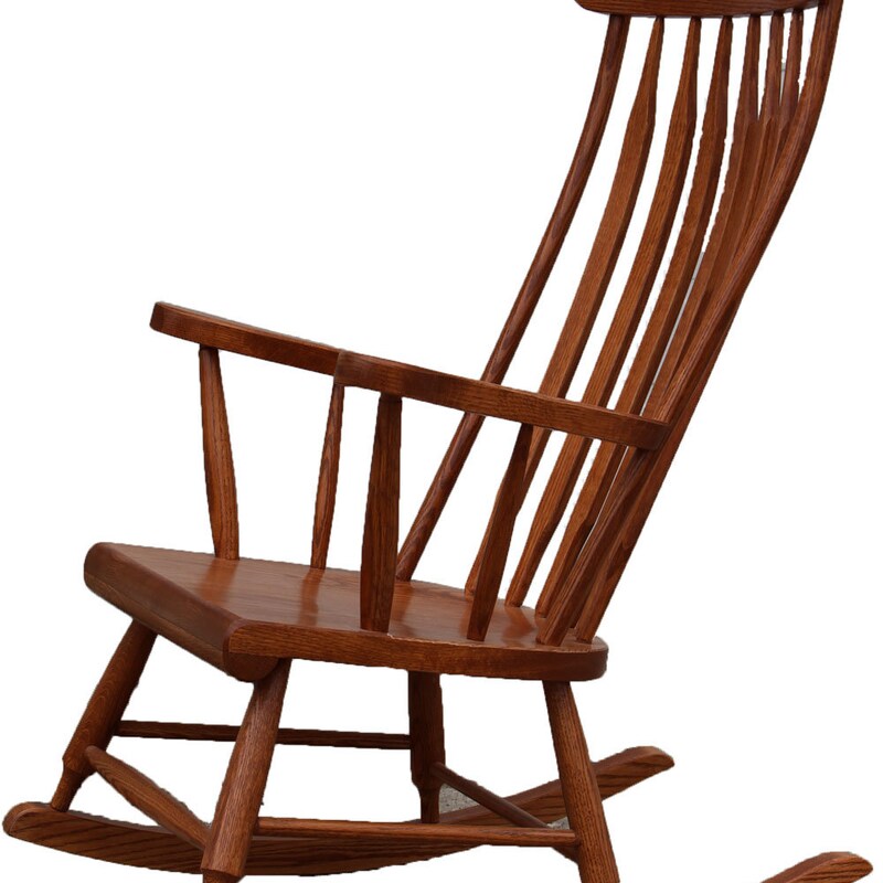 Oak Rocking Chair - Etsy