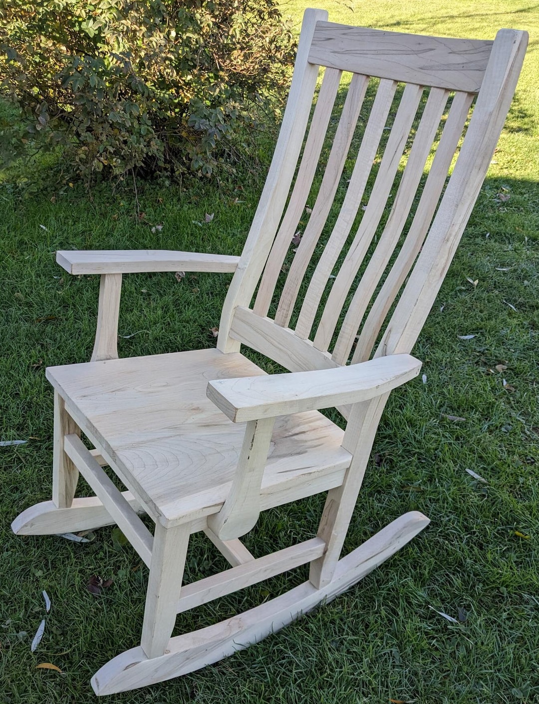 Mennonites Handmade Maple Mission Rocking Chair Kit - Etsy