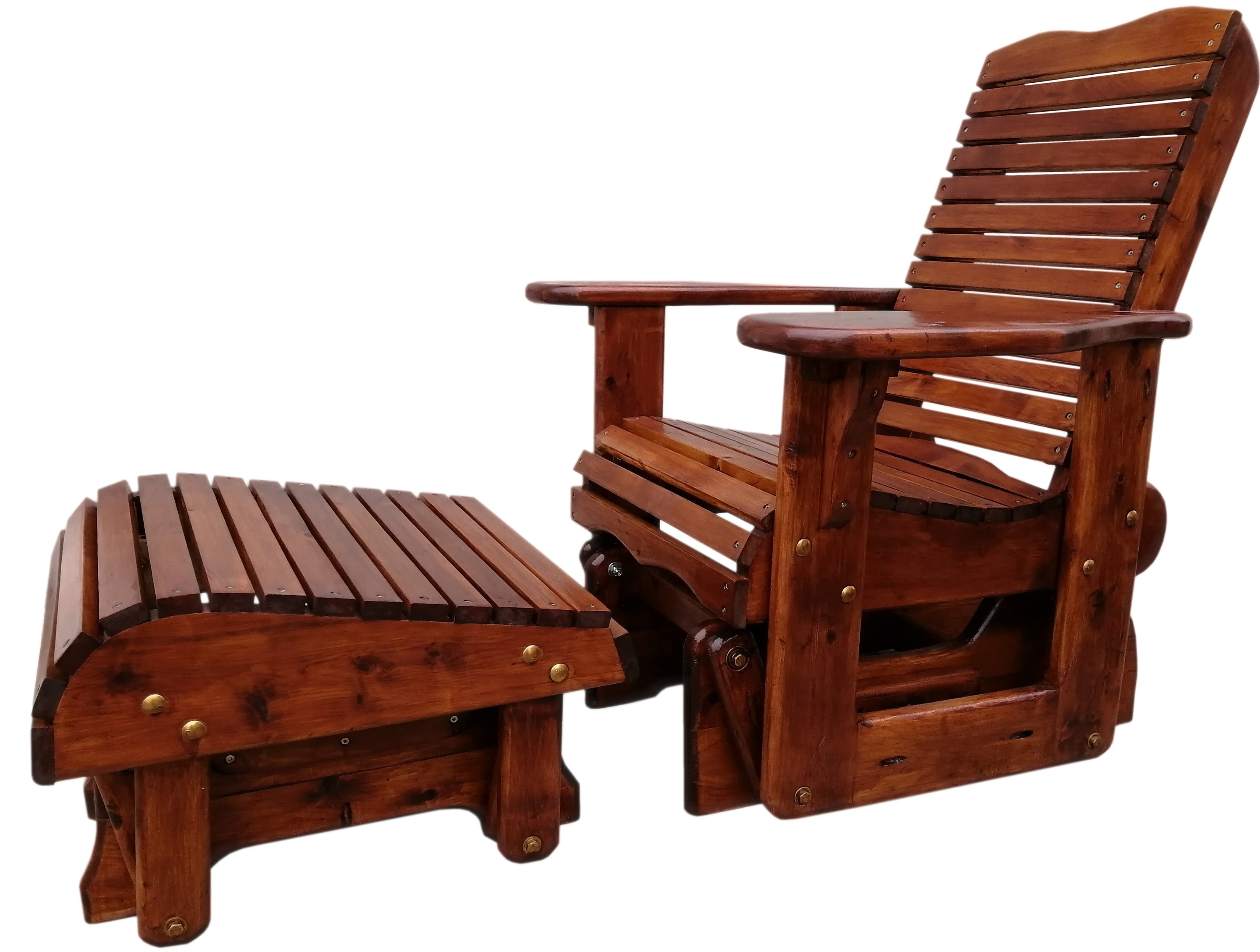 Handmade Cedar Flat Back Glider Kit, Patio Gliding, Rocking - Etsy