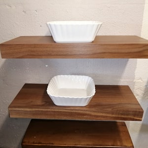 Clearance Black Walnut Butcher Block Floating Shelves - Etsy