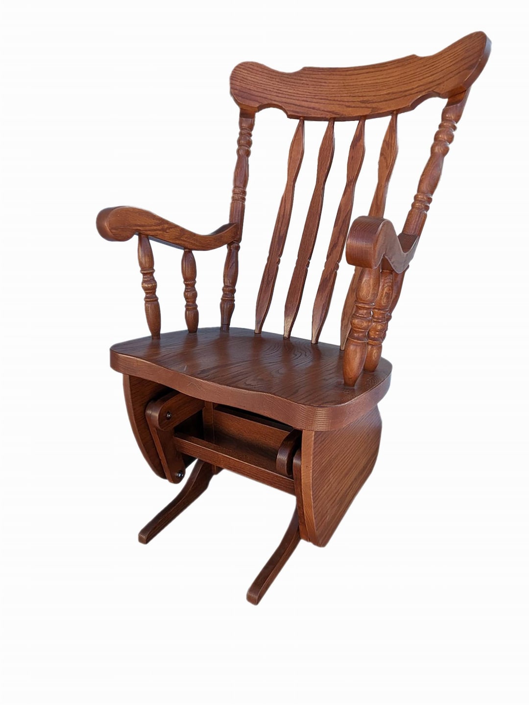 Red Oak Traditional Gliding Rocker Rocking Chair Kit Glider - Etsy