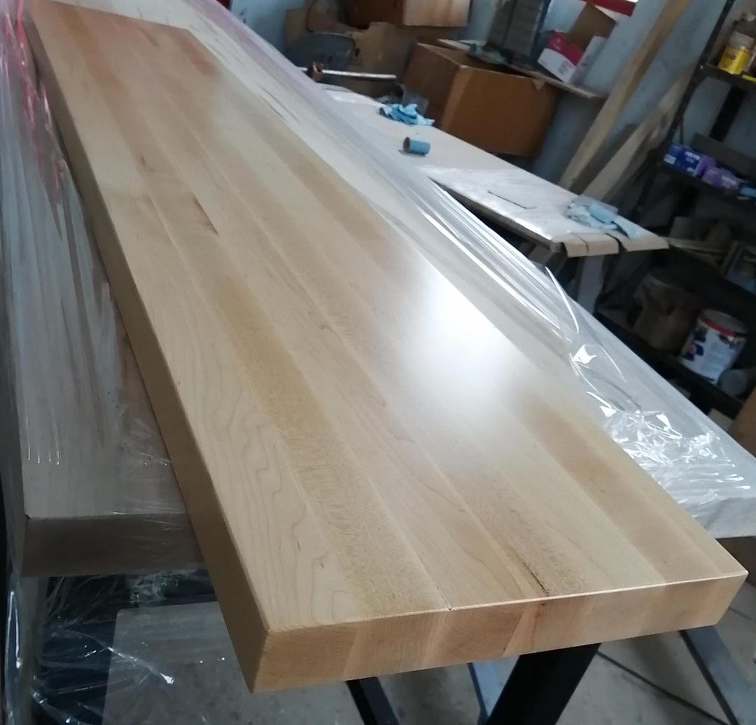 CLEARANCE - One Maple Butcher Block Floating Shelf - Etsy