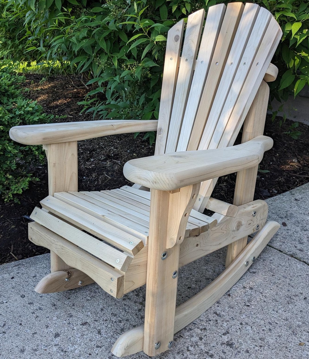 Kids Cedar Rocking Chair Kit Rocker Sub-assembled Without Stain Finish ...