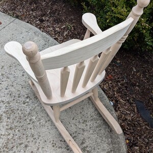 Handcrafted Maple Kids Rocking Chair Kit Without Stain Finish - Etsy
