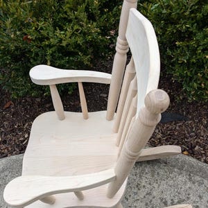 Handcrafted Maple Kids Rocking Chair Kit Without Stain Finish - Etsy