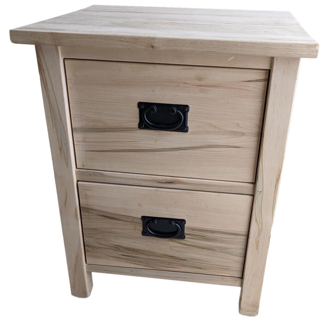 Custom Built Maple Nightstand Kit With Two Drawers - Etsy