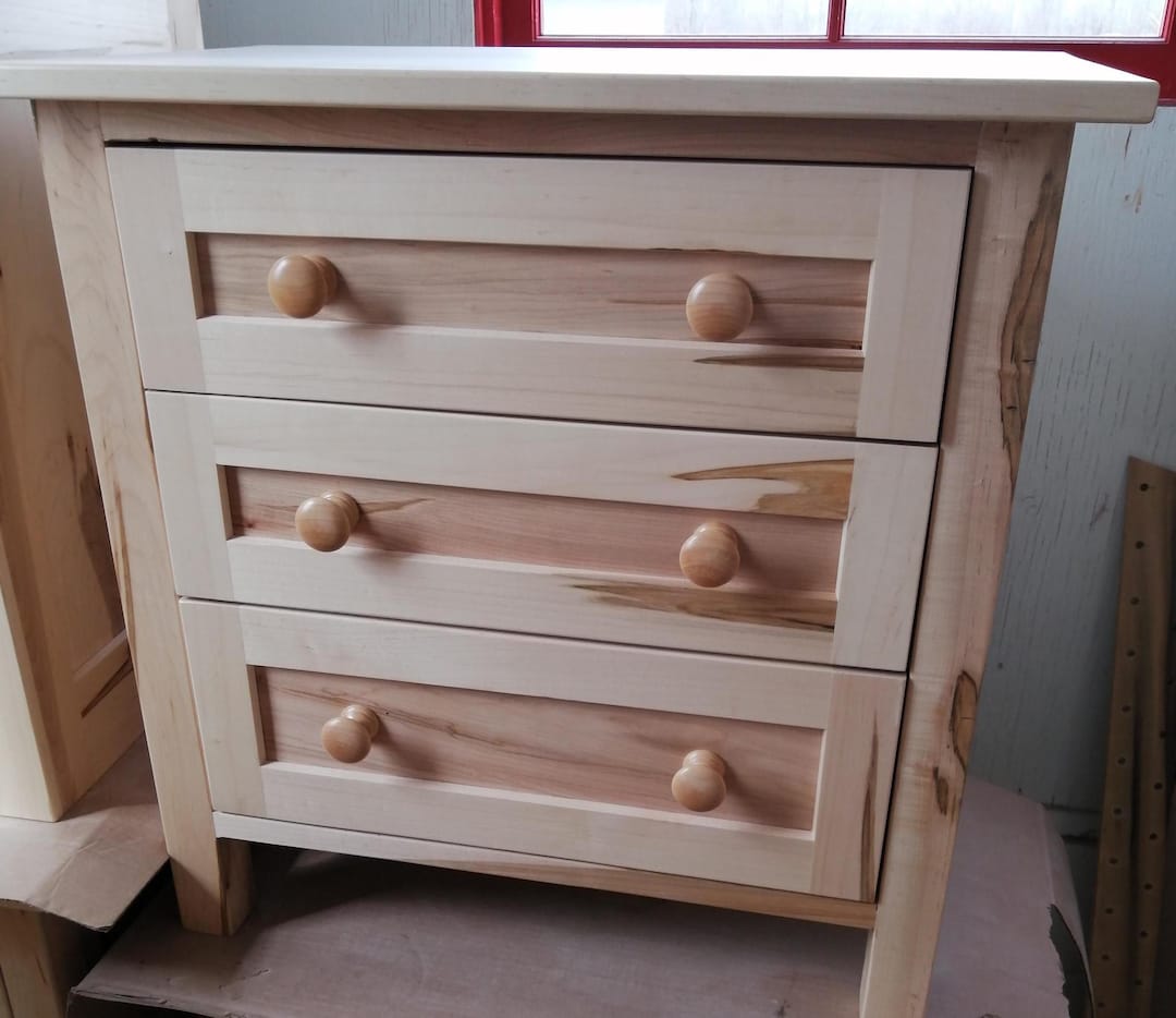 Amish Custom Built Maple End Table Nightstand Without Stain Finish - Etsy