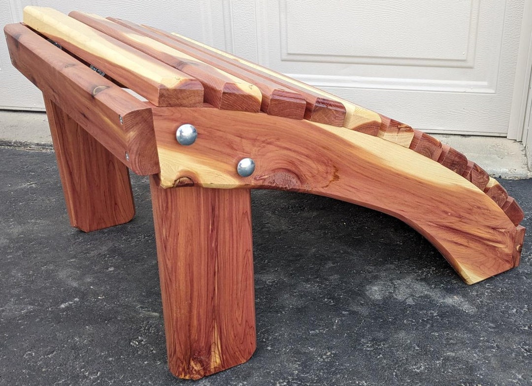 Red Cedar Foot Stool With Clear Coat - Etsy
