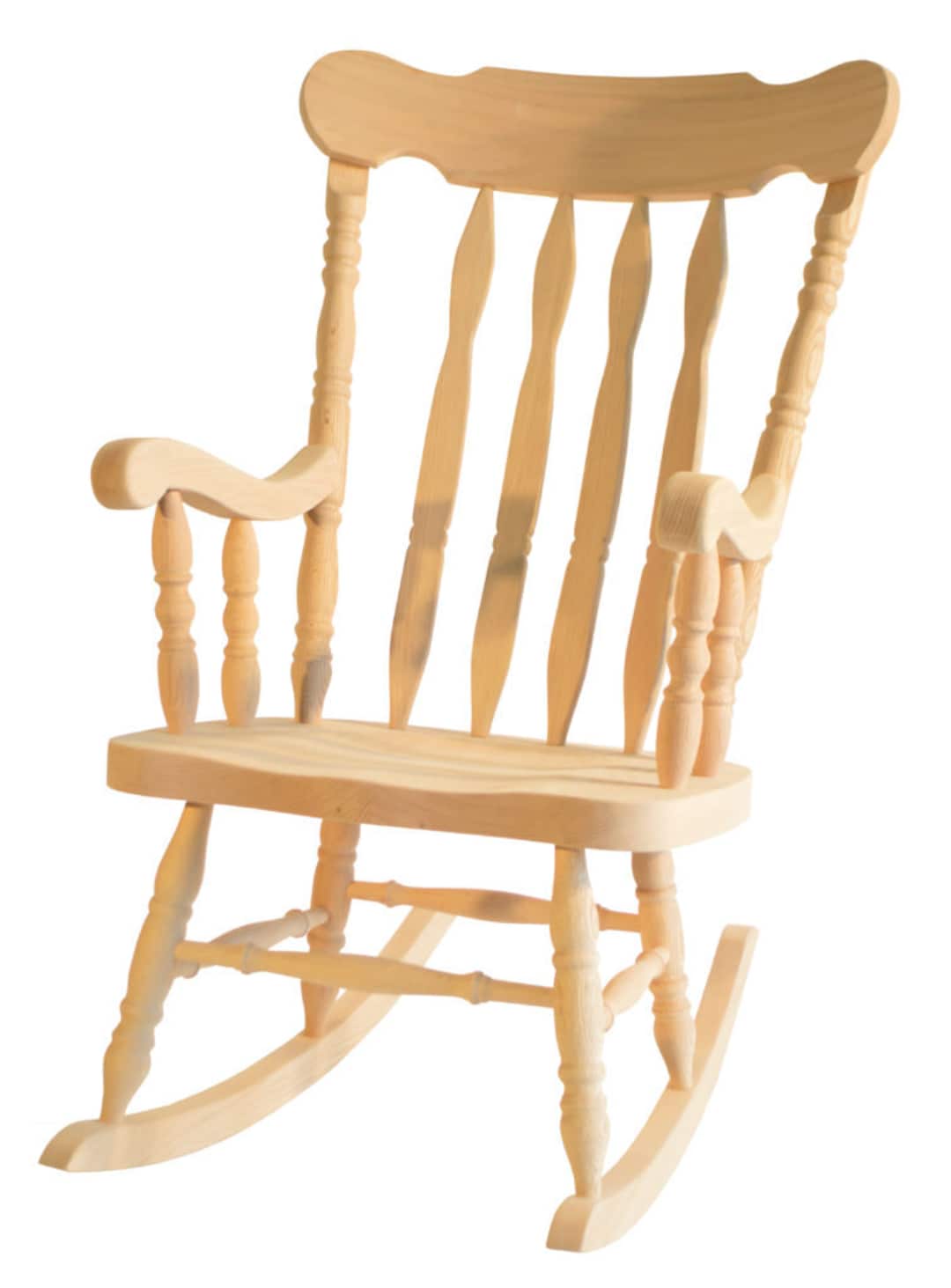 Red Oak Traditional Rocking Chair Kit With Custom Stain Finish - Etsy
